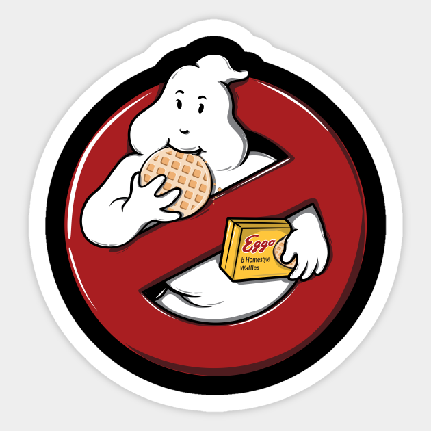 Stranger Things Eggo Buster Ghostbusters Sticker Teepublic
